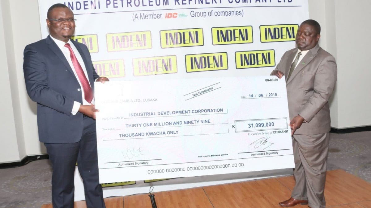 Indeni declares K31 million dividend to IDC - Industrial Development ...